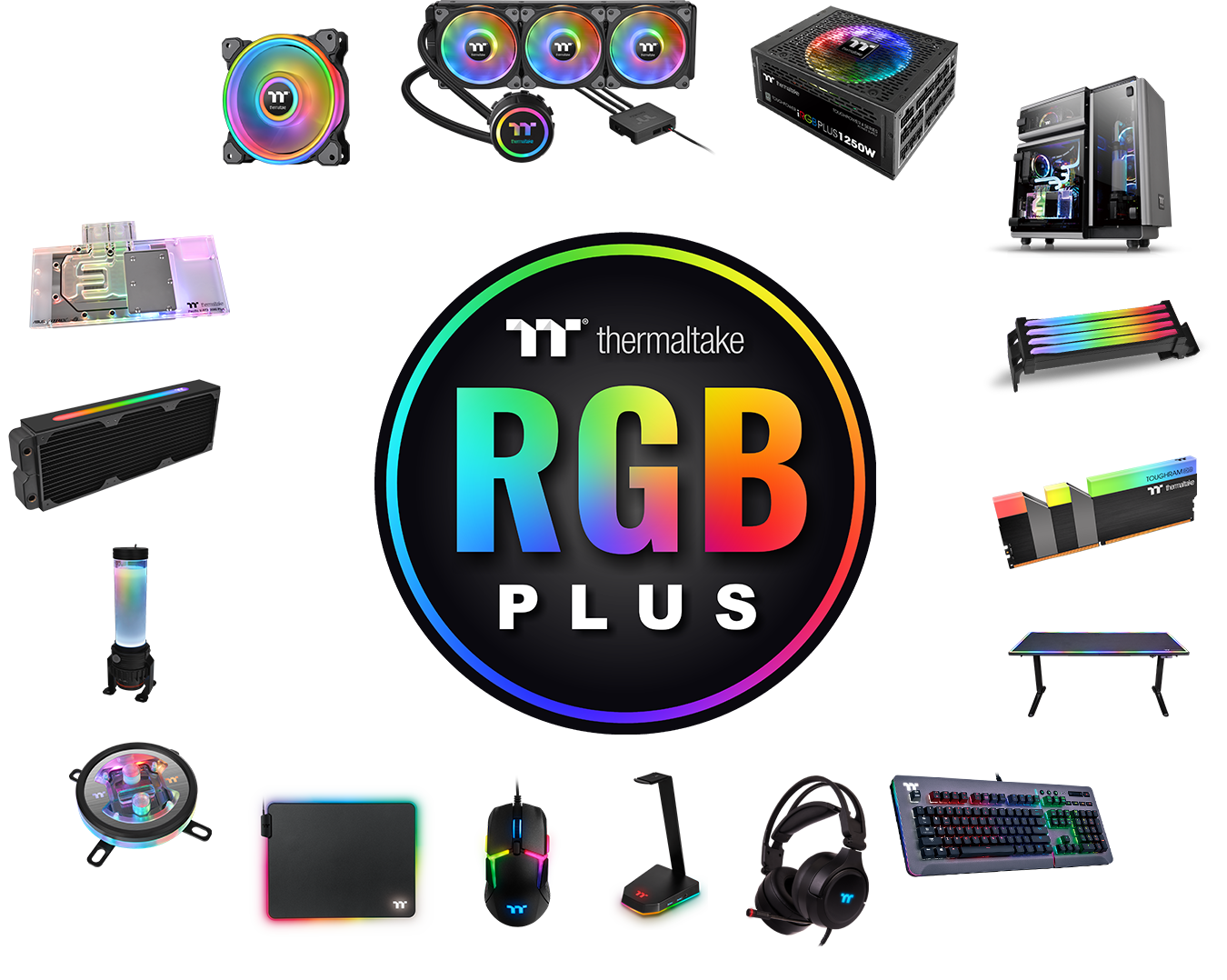 Thermaltake PR32-D5 Plus, 400ml, RBG Software Enabled (TT RGB Plus/Alexa/Razer Chroma), 5-Speed ...